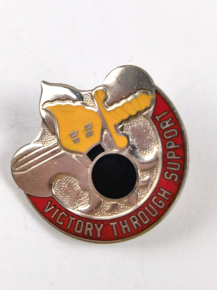 U.S. 51st Maintenance Battalion Unit Crest (Victory Through Support),