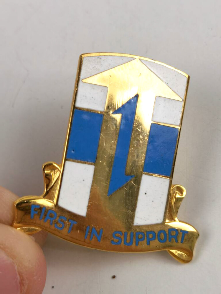 U.S. 21st Theater Sustainment Command Unit Crest (First in Support),