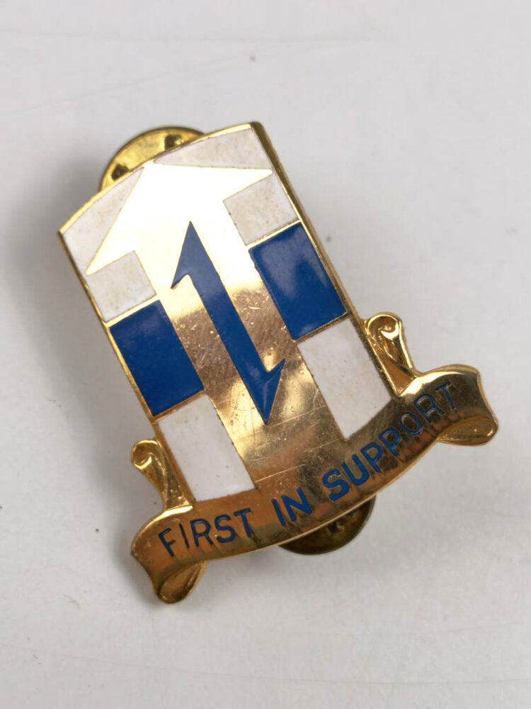 U.S. 21st Theater Sustainment Command Unit Crest (First in Support),