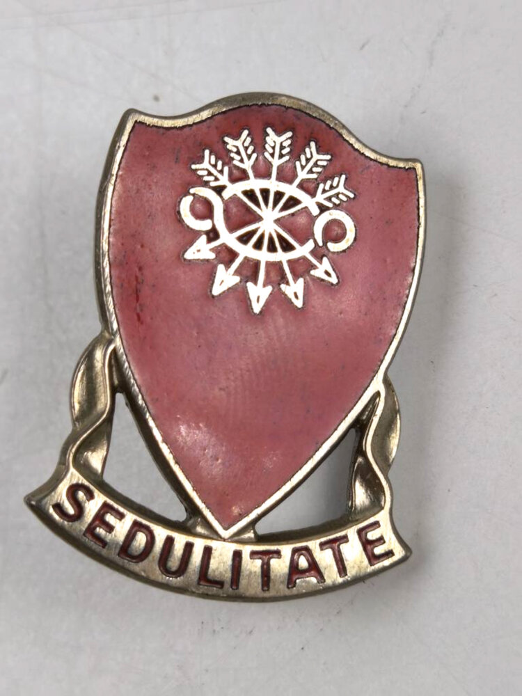 US Army Unit Crest: 78th Engineer Battalion - Motto: SEDULITATE, 12,0