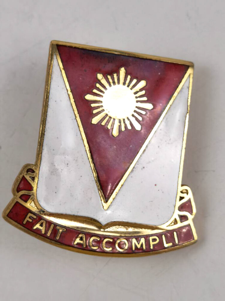 US Army Unit Crest: 79th Engineer Battalion - Motto: FAIT ACCOMPLI, 1