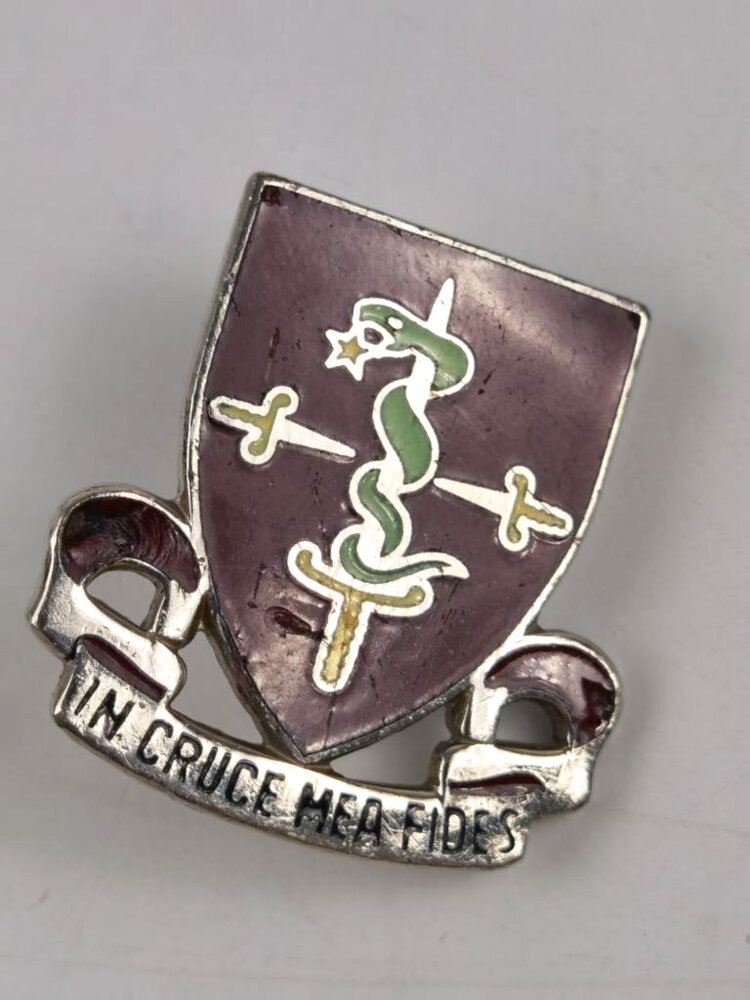 US Army Unit Crest: 30th Medical Brigade - Motto: IN CRUCE MEA FIDES,