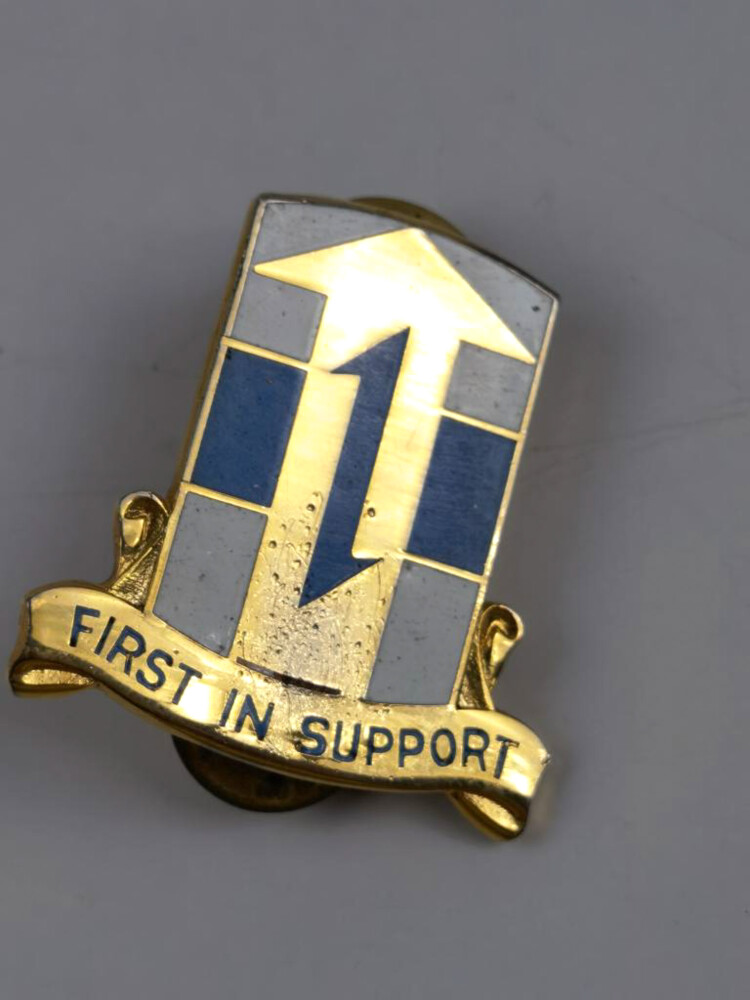 U.S. 21st Theater Sustainment Command Unit Crest (First in Support),