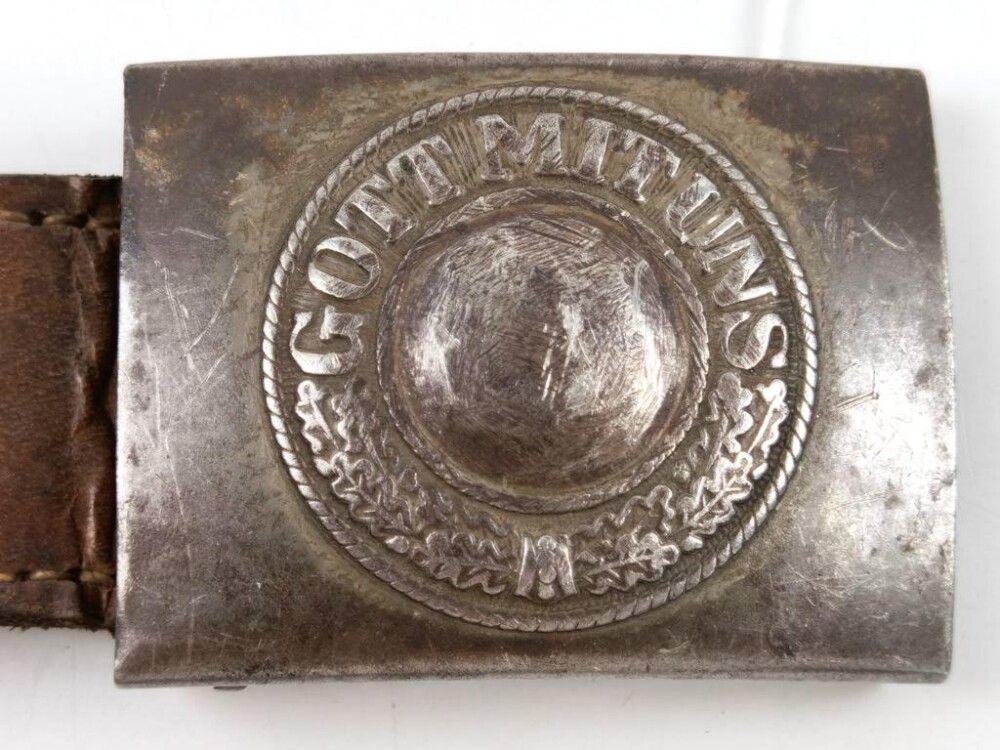 Heer, Koppelschloss für Mannschaften, die Lasche datiert 1940, entnaz