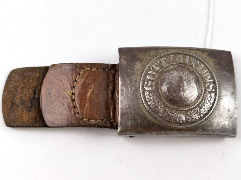 Heer, Koppelschloss für Mannschaften, die Lasche datiert 1940, entnaz