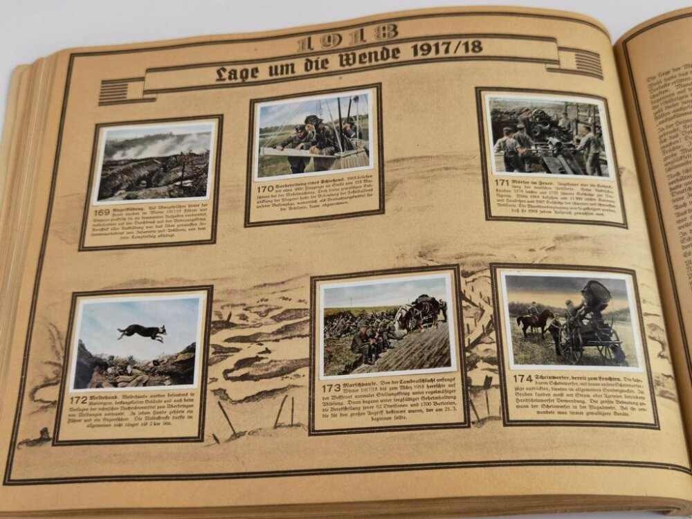 Sammelbilderalbum " Der Weltkrieg" Komplett, 20,00