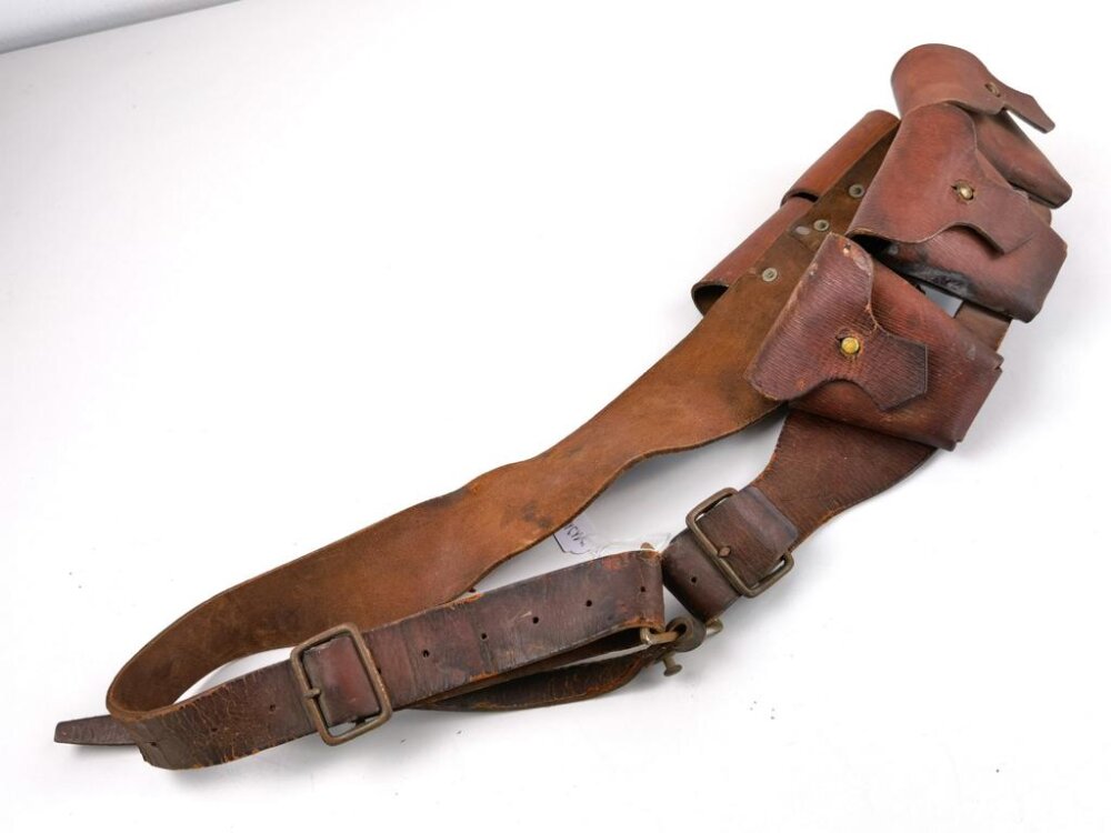 WWI British 1903 Pattern Ammunition Bandolier 5 Pocket. Used, 155,00