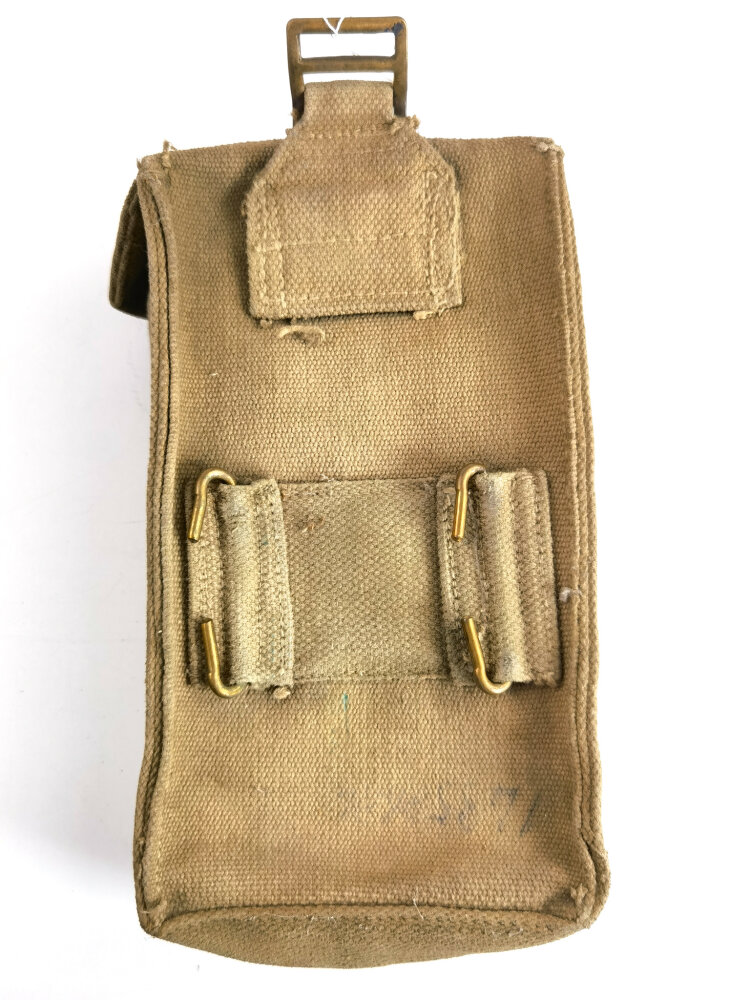 British 1943 dated pattern 1937 basic ammo pouch, used, 25,00