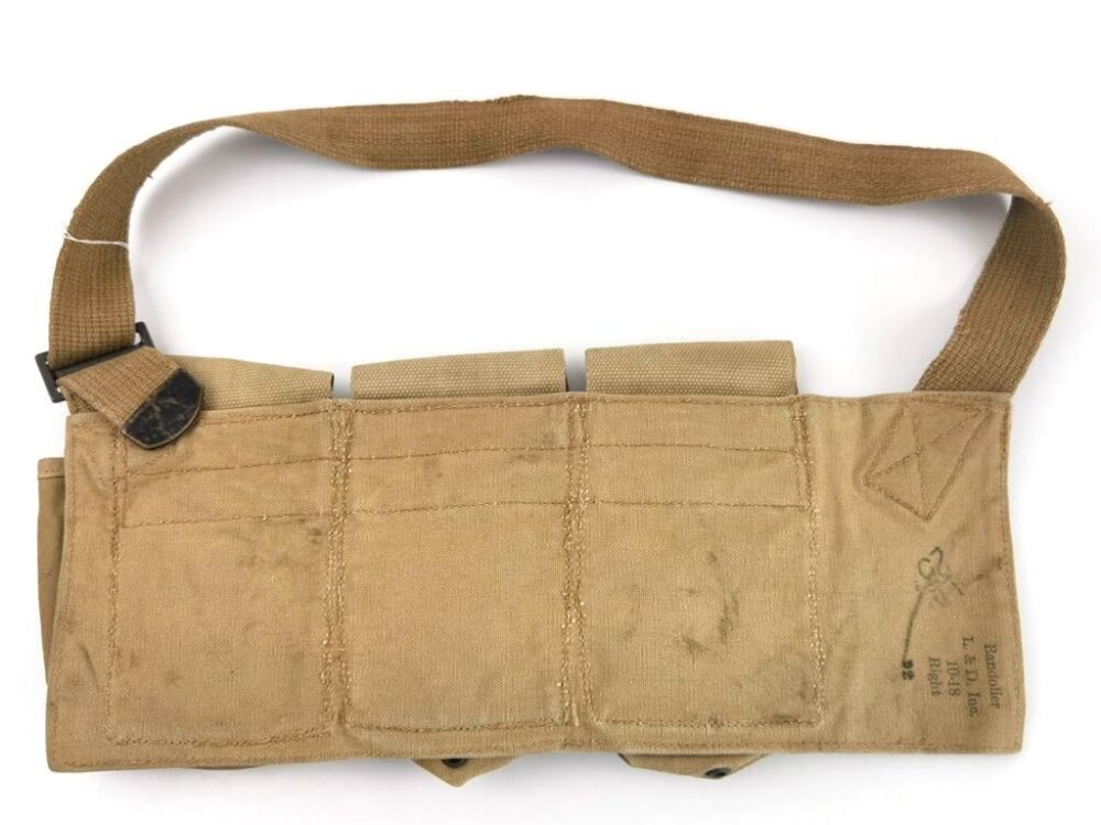U.S. WWI Bandoleer for 6 BAR ( Browning Automatic Rifle) magazines. R