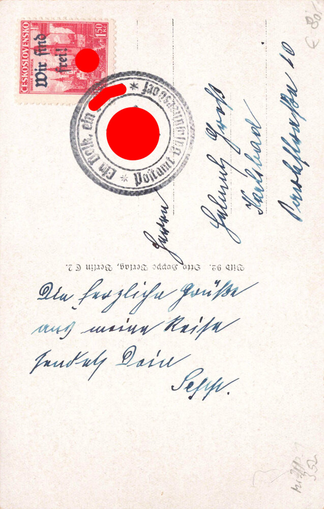 Ansichtskarte "Unser Führer und Reichskanzler Adolf Hitler uind Konra