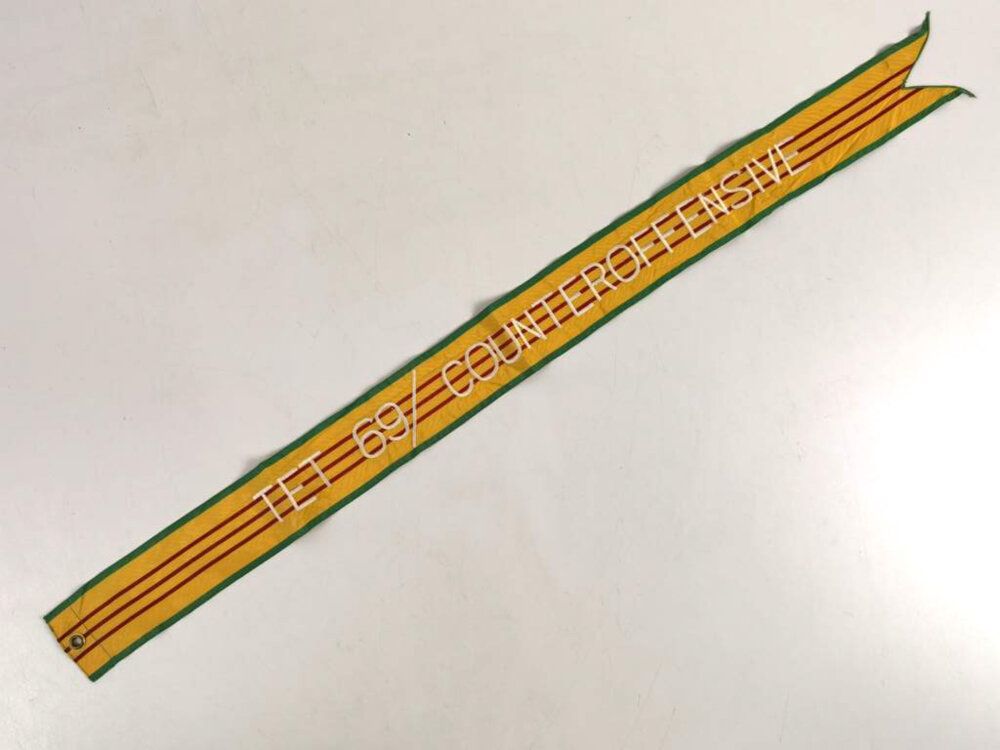 U.S. ARMY Battle Streamer for U.S. Army Flag, " TET / COUNTEROFFENSIV ...
