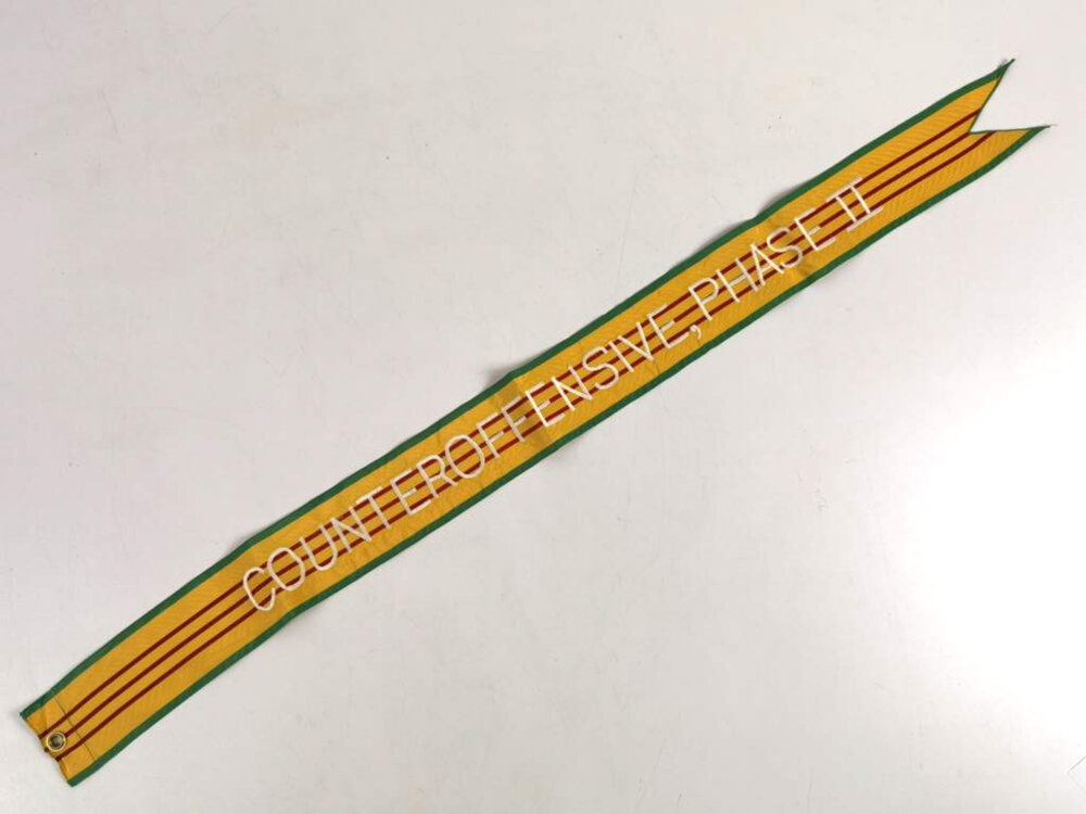 U.S. ARMY Battle Streamer for U.S. Army Flag, " COUNTEROFFENSIVE, PHA