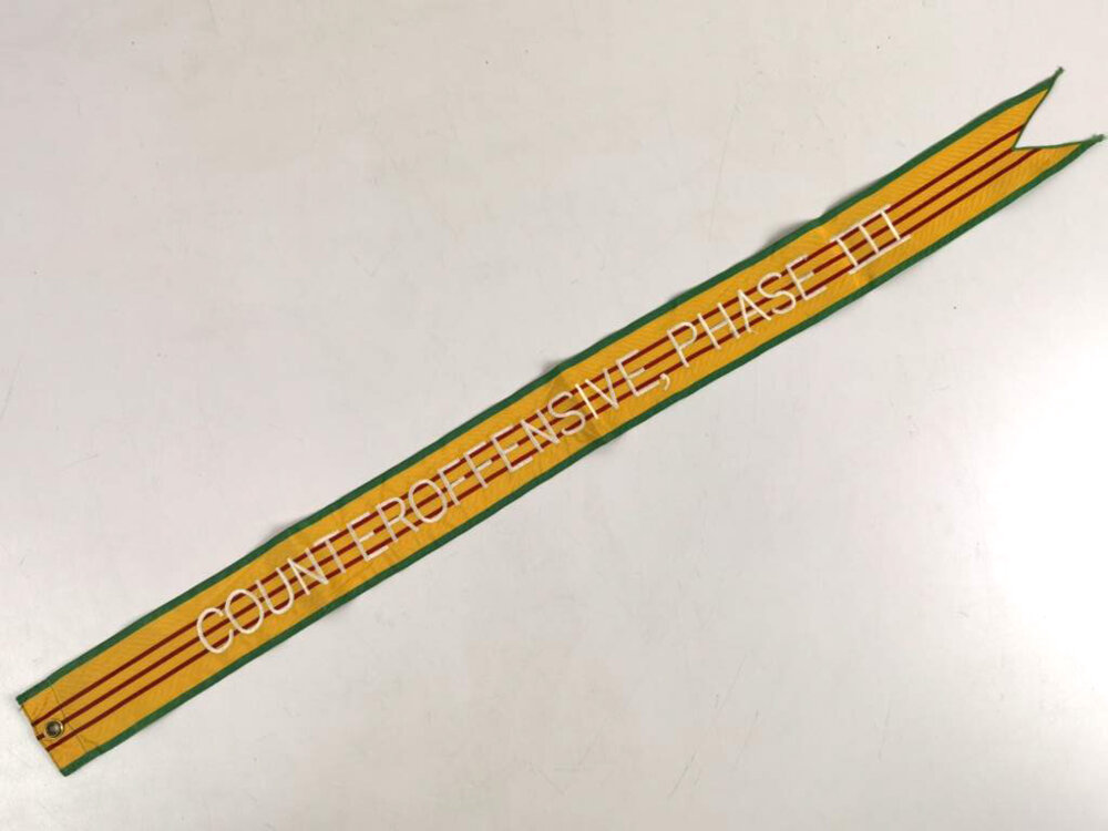 U.S. ARMY Battle Streamer for U.S. Army Flag, " COUNTEROFFENSIVE, PHA