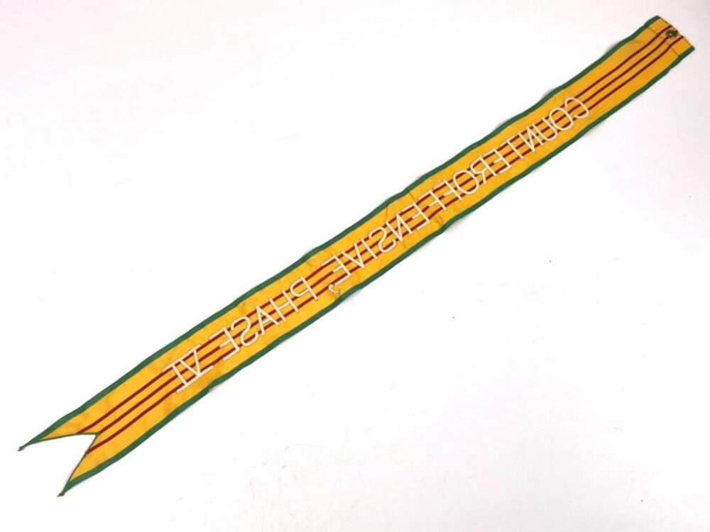 U.S. ARMY Battle Streamer for U.S. Army Flag, " COUNTEROFFENSIVE, PHA