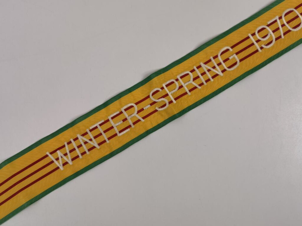 U.S. ARMY Battle Streamer for U.S. Army Flag, " WINTER - SPRING 1970