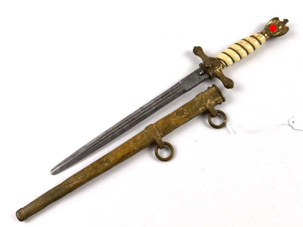 Kriegsmarine, Dolch für Offiziere. Hersteller Eickhorn Solingen. Unge