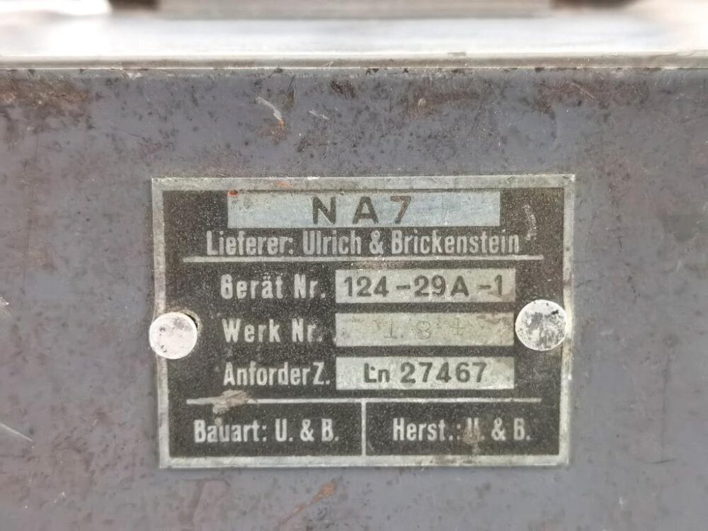 Luftwaffe, Netzanschlussgerät NA 7, Ln 27467 für Trägerfrequenzgerät.