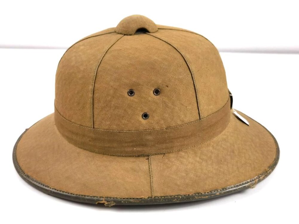 Tropenhelm Wehrmacht Heer, seltene Ausführung mit Hohlnieten für die