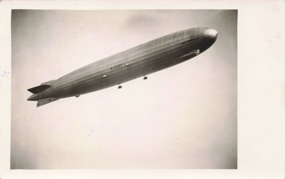 LZ 127 " Graf Zeppelin" Fotopostkarte gelaufen 1928, 30,00