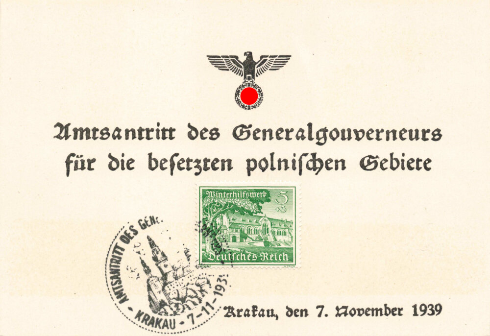Krakau, den 7.November 1939, Amsantritt des Generalgouverneurs für di