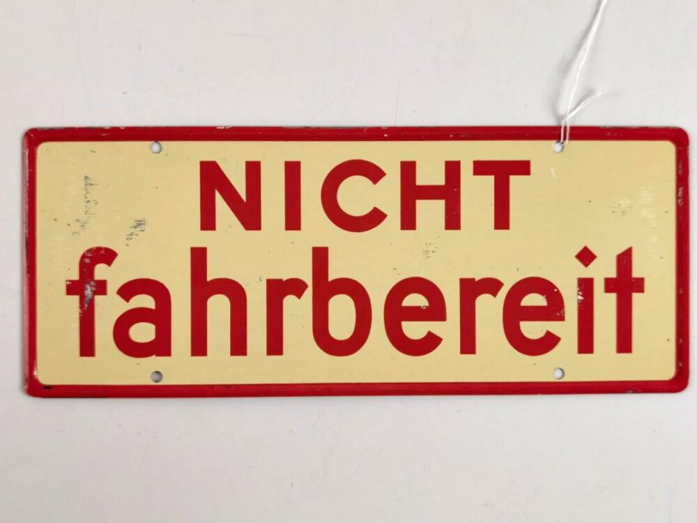 Schild für KFZ Instandsetzungseinheiten der Wehrmacht 10 x 25cm, 120,