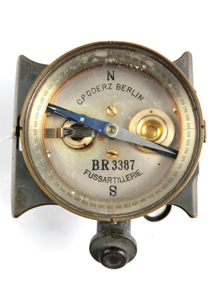 1.Weltkrieg, Bussole Richtkreis für Fussartillerie von Goertz Berlin.