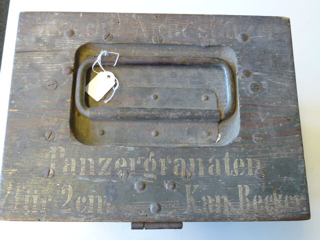 Panzergranate für 2cm Becker Kanone, Transportkasten deutsch 1.Weltkr