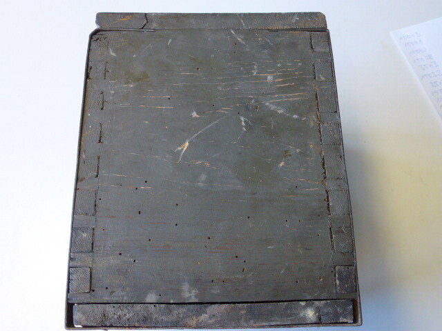 Panzergranate für 2cm Becker Kanone, Transportkasten deutsch 1.Weltkr