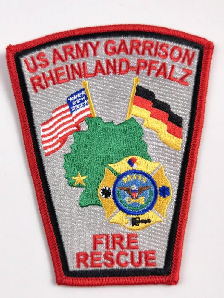 " US Army Garrison Rheinland- Pfalz / Fire Rescue, Ärmelabzeichen, 20