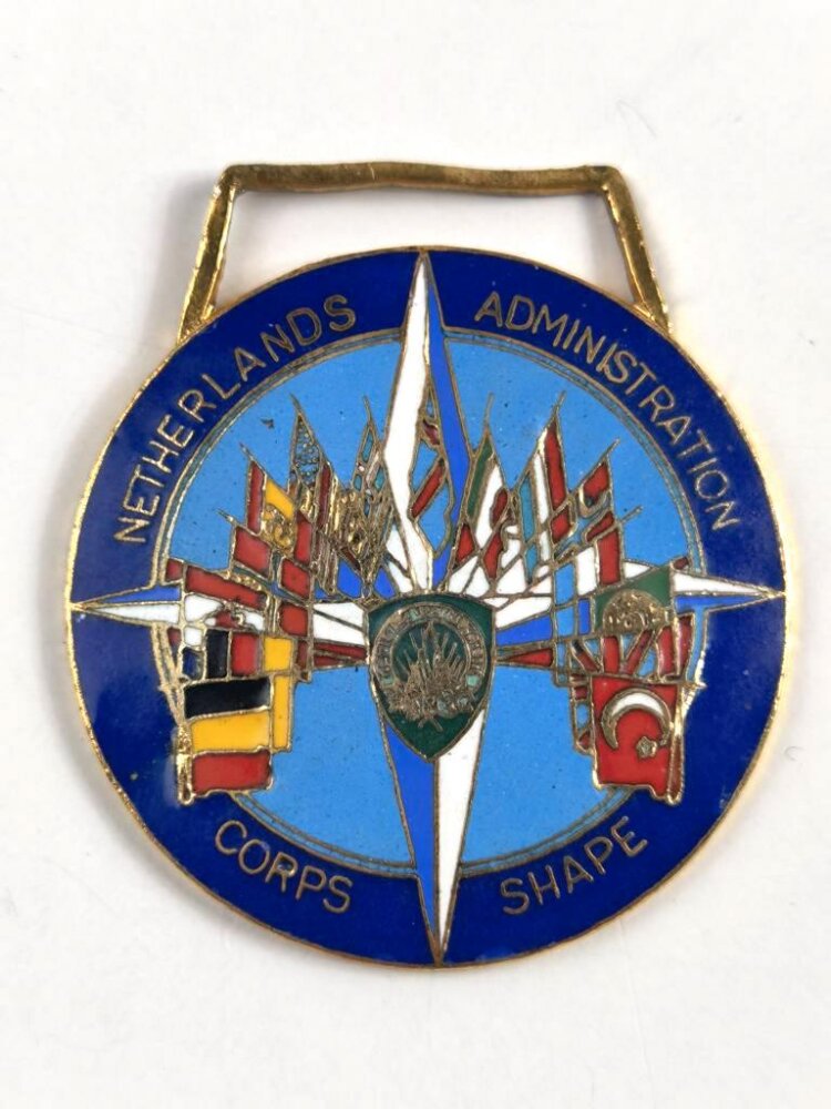 NATO, Metallabzeichen " NAC SHAPE / Netherlands Administration Corps