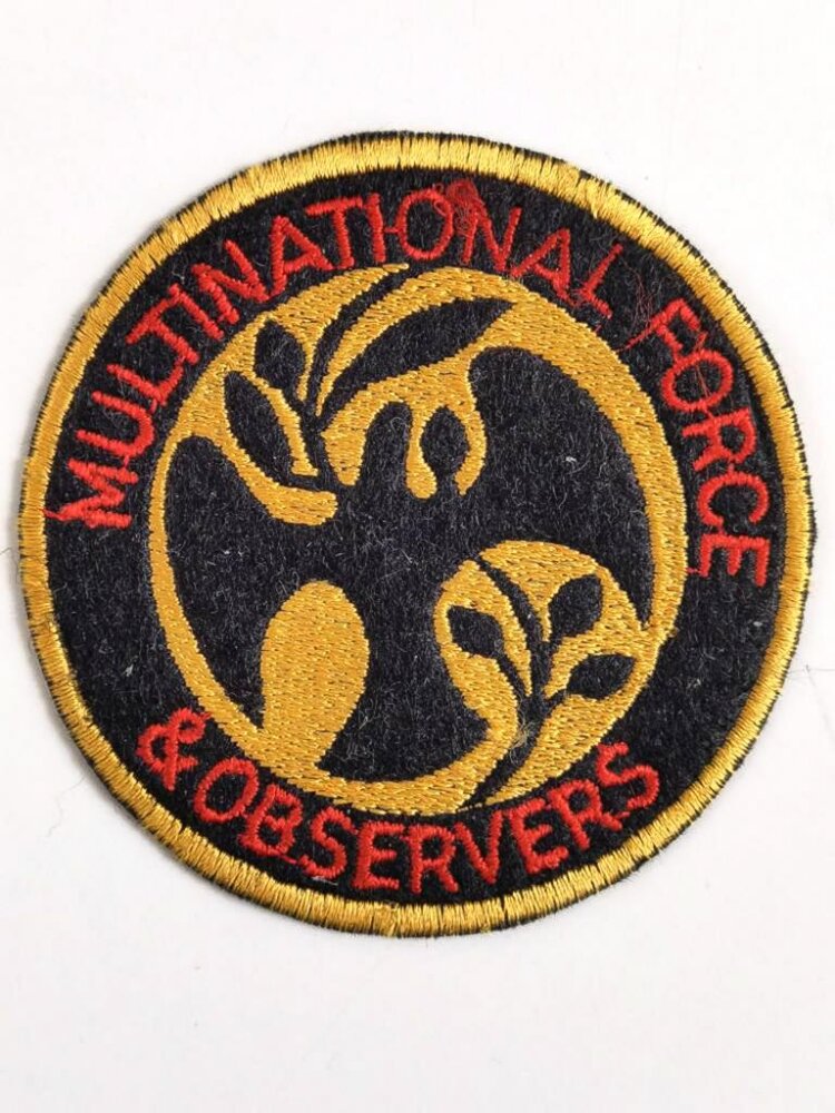UNO, Ärmelabzeichen " Multinational Force & Observers " Durchmesser 8