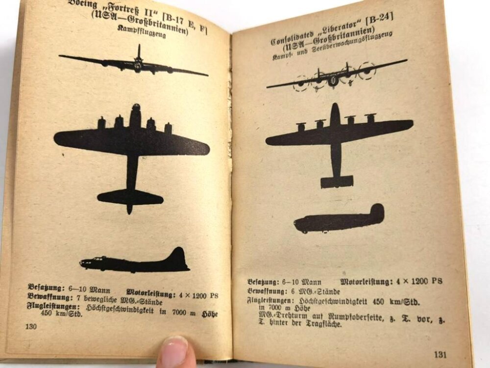 "Deutscher Luftwaffen Kalender 1944", ca. 300 Seiten, kleinformat, un