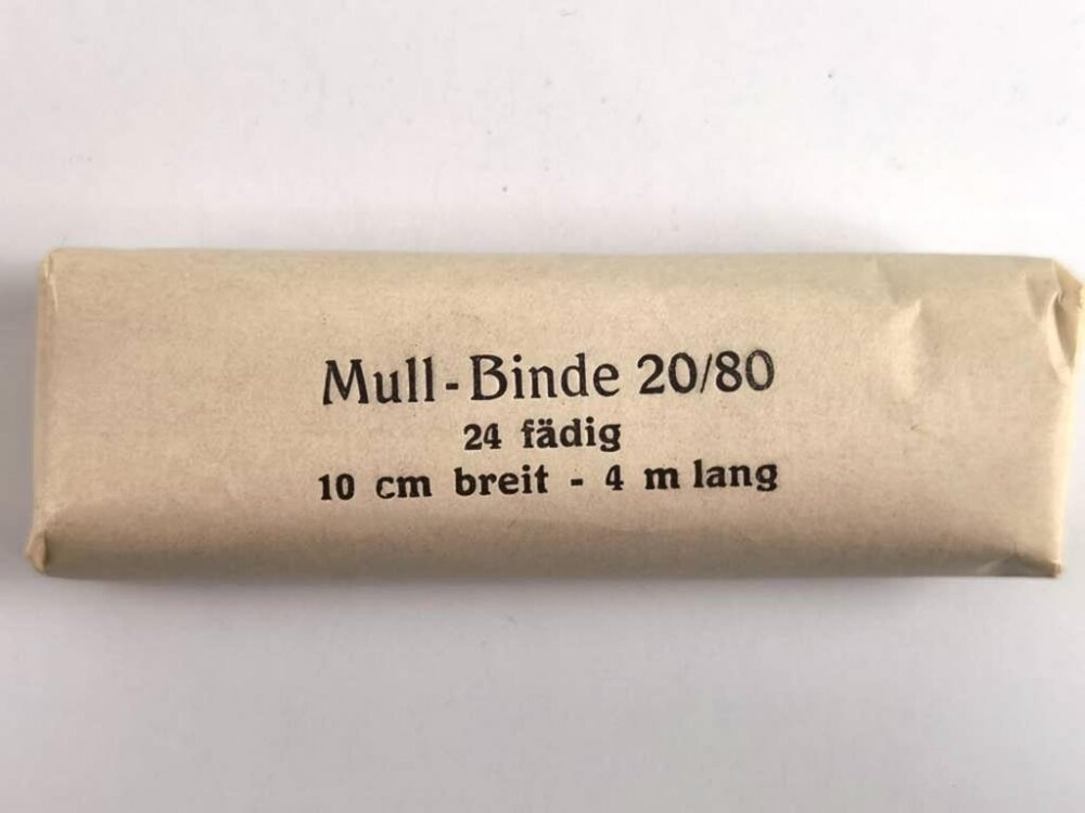 Mullbinde 10cm Breit, datiert 1939, 20,00