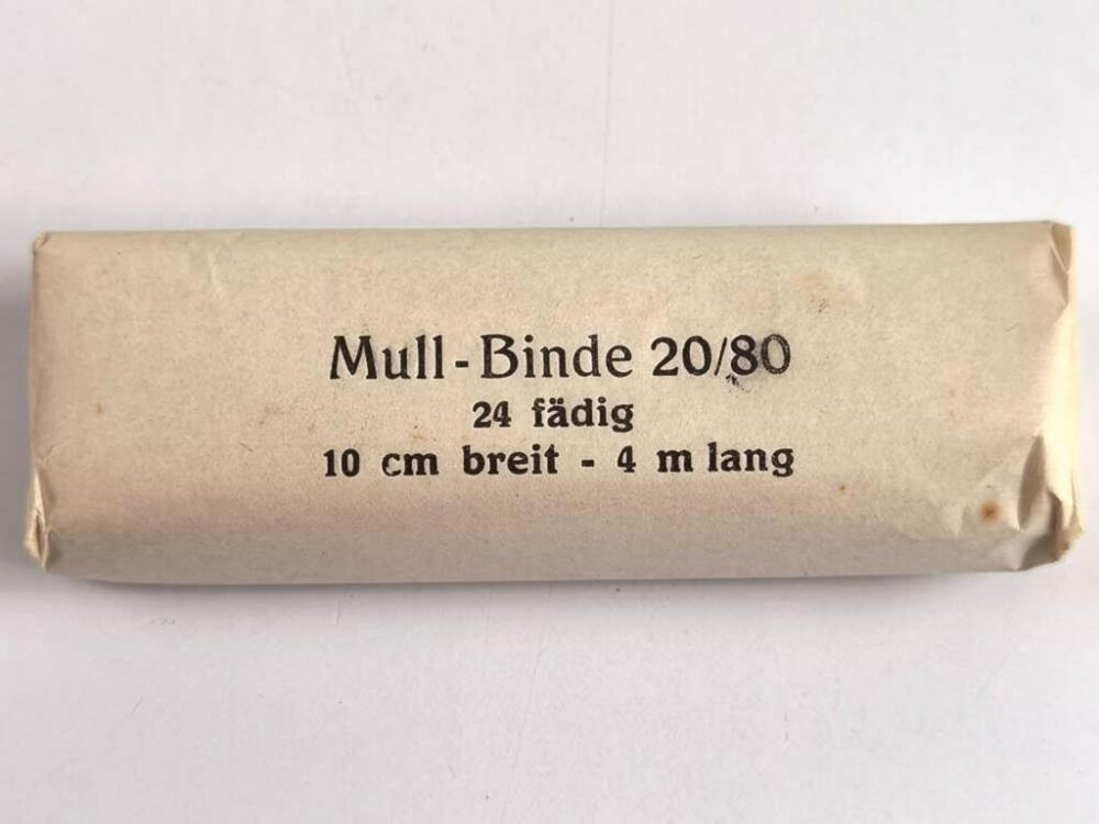Mullbinde 10cm Breit, datiert 1939, 20,00
