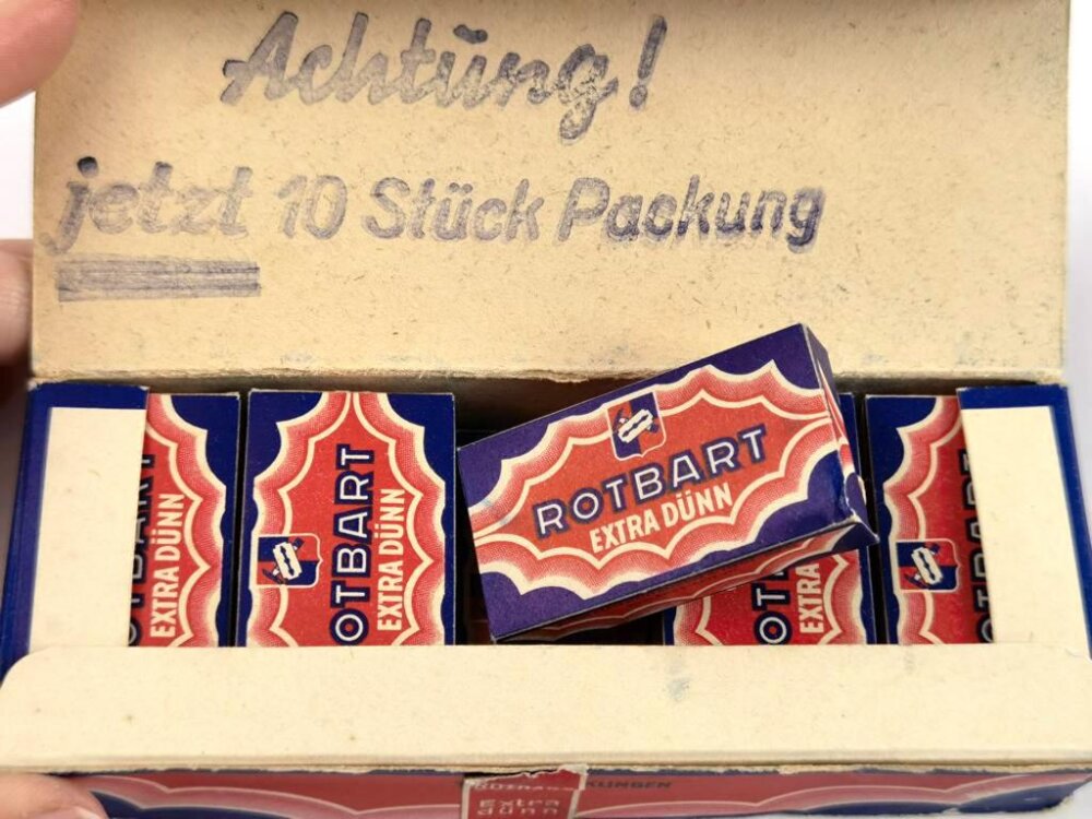 "Rotbart Extra Dünn"" Rasierklingen. Sie erhalten einen ( 1 ) Pack au
