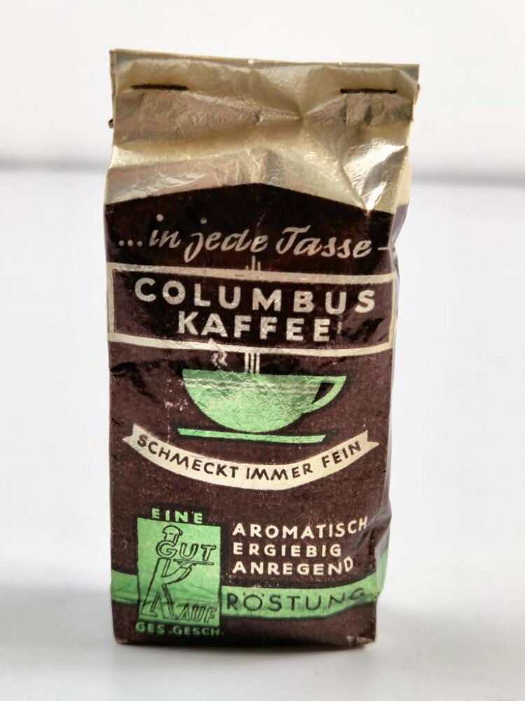 Pack "Columbus Kaffee" Ungeöffnet , Höhe der Packung 11cm, 65,00
