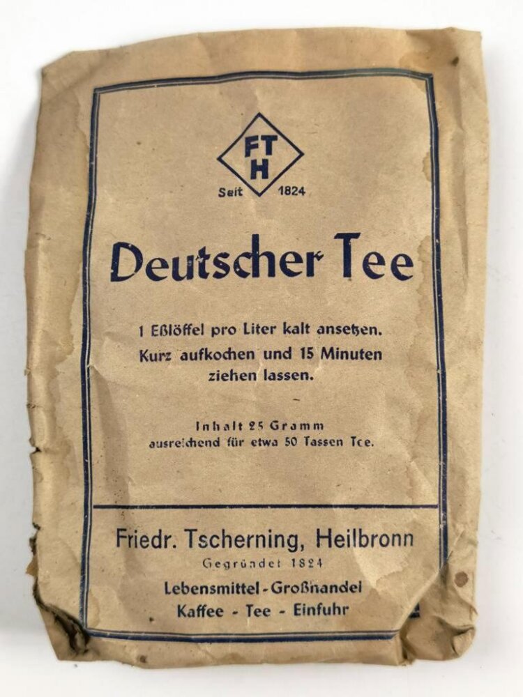 Pack "Deutscher Tee" Ungeöffnet , Höhe der Packung 15,5cm, 65,00