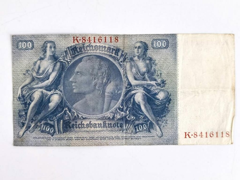 Reichsbanknote 100 Reichsmark aus der Zeit des 2.Weltkrieg, 30,00