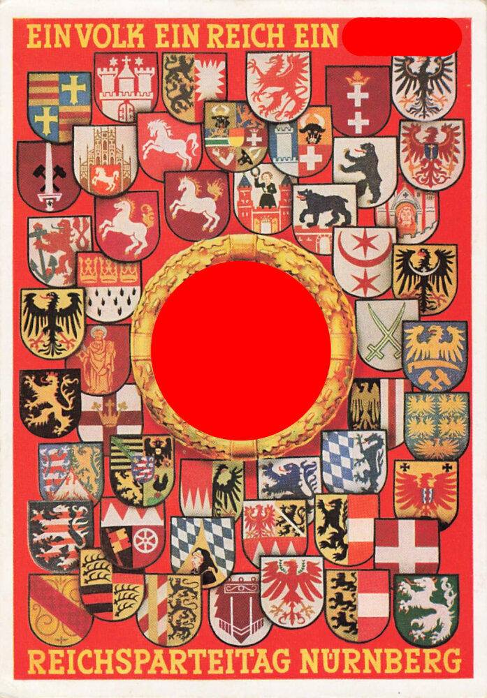 Ansichtskarte "Ein Volk ein Reich ein Führer - Reichsparteitag Nürnbe