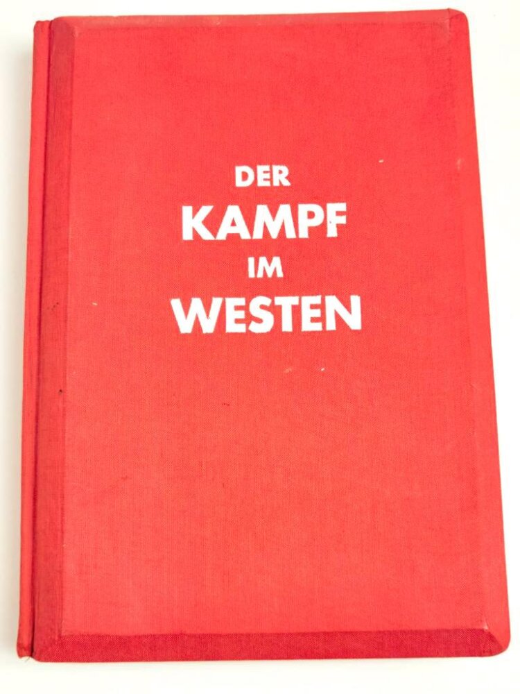Raumbildalbum "Der Kampf im Westen" roter Einband, komplett, 170,00