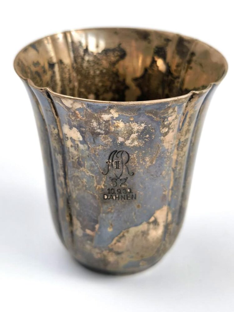 Versilberter Andenkenbecker Artillerie Regiment 62 " 10.9.39 Dahnen"