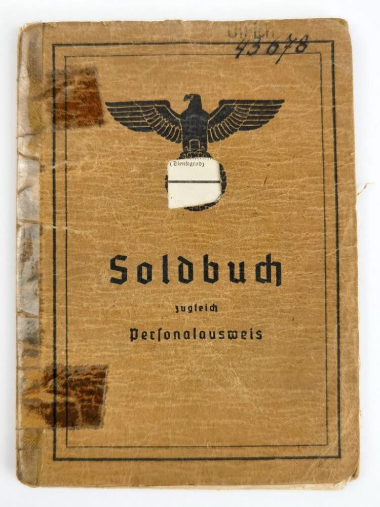 Soldbuch Heer, ausgestellt am 15.März 1941 bei 5.Kompanie Nachrichten