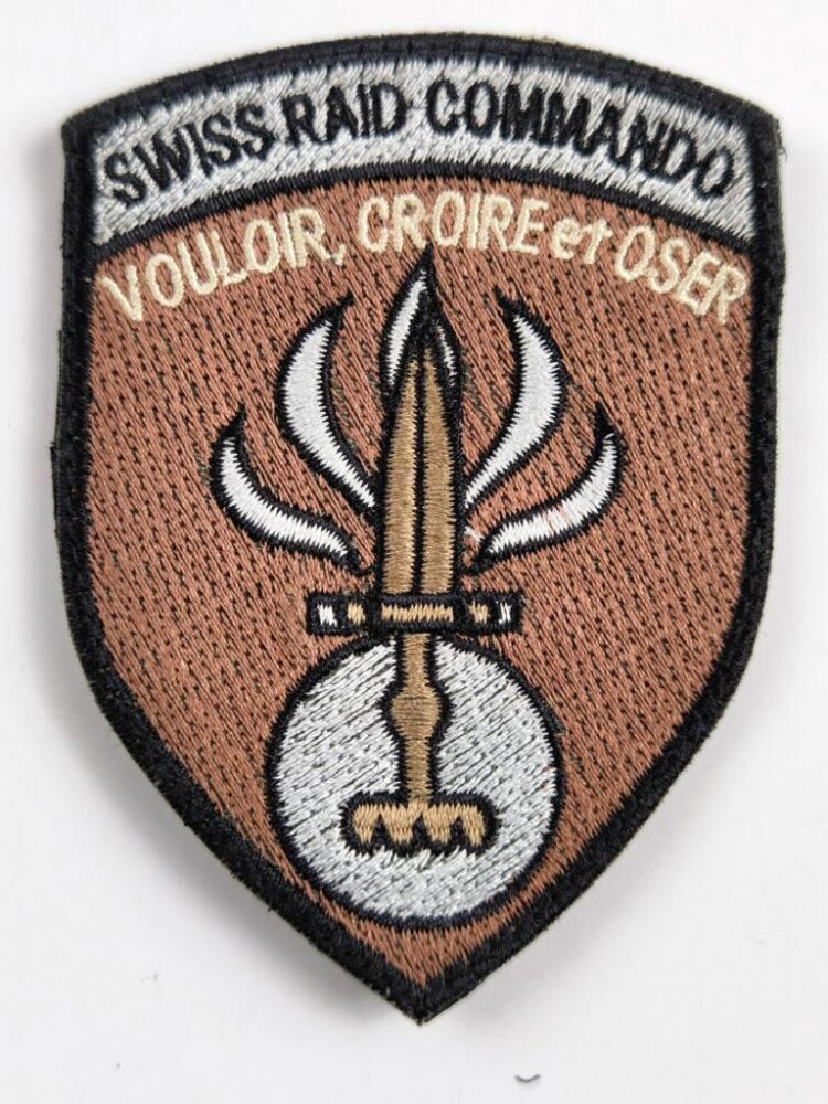 Schweiz, Ärmelabzeichen der Schweizer Armee " Swissraid Commando / Vo