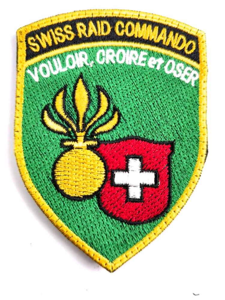 Schweiz, Ärmelabzeichen der Schweizer Armee " Swiss Raid Commando / V