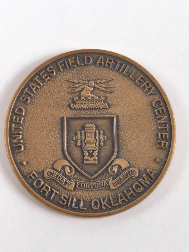 U.S. "Field Artillery Center Fort Sill Oklahoma" Coin. 39mm, 25,00