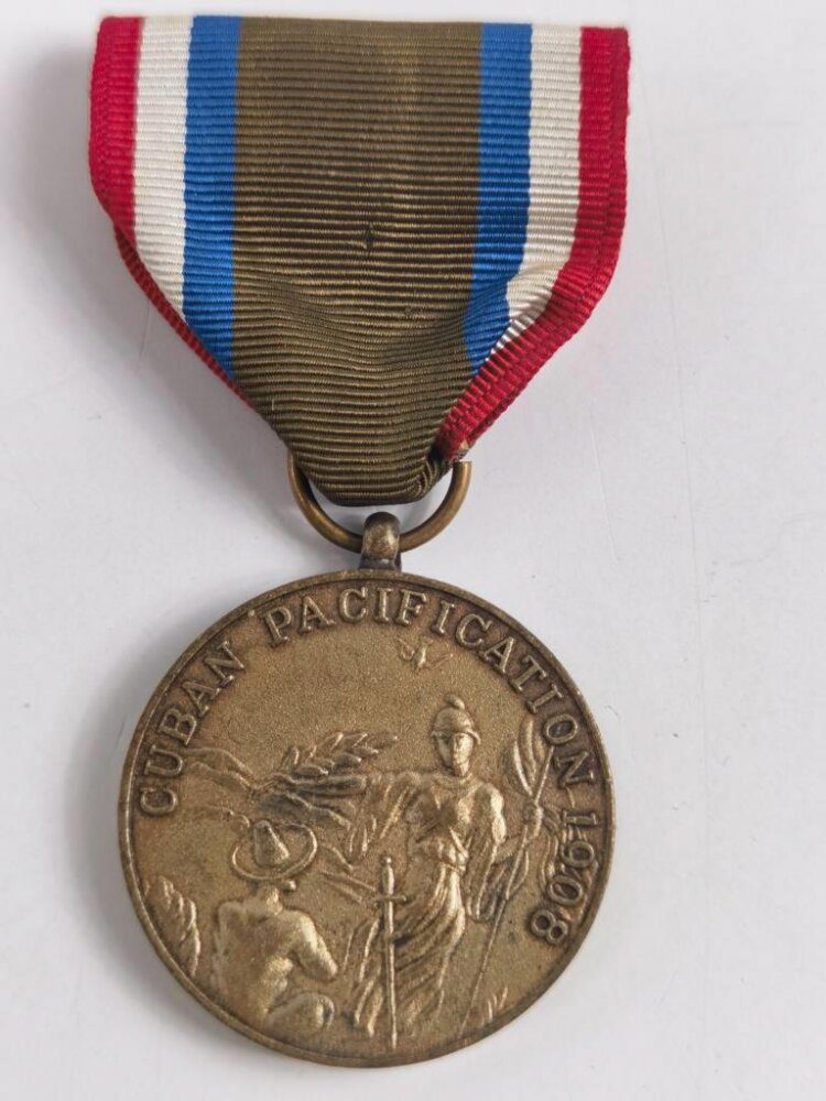 U.S. " Cuban Pacification 1908 service" medal, modern manufacture, 25