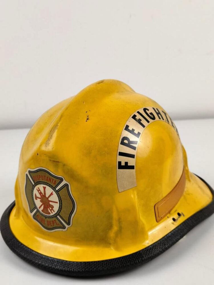 U.S. Disputania Fire Department helmet. Uncleaned, no liner, 150,00