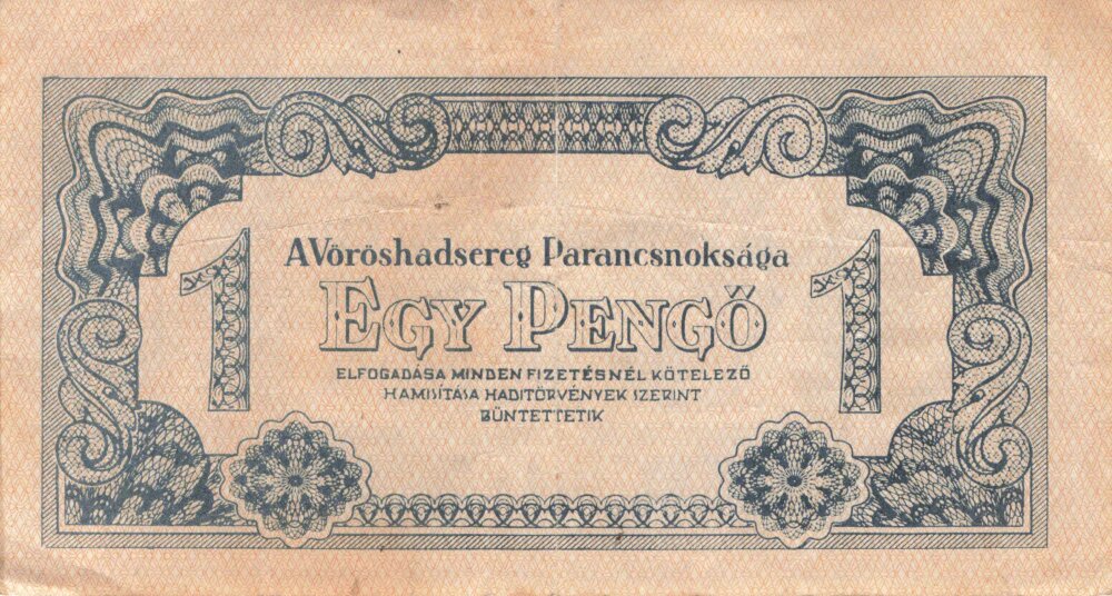 Ungarn, Banknote 1 Pengo 1944, 15,00