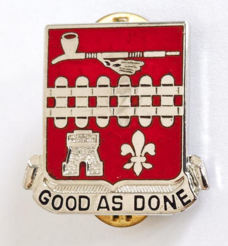 U.S. Army Unit Crest "107th Engineer Battalion", 12,00