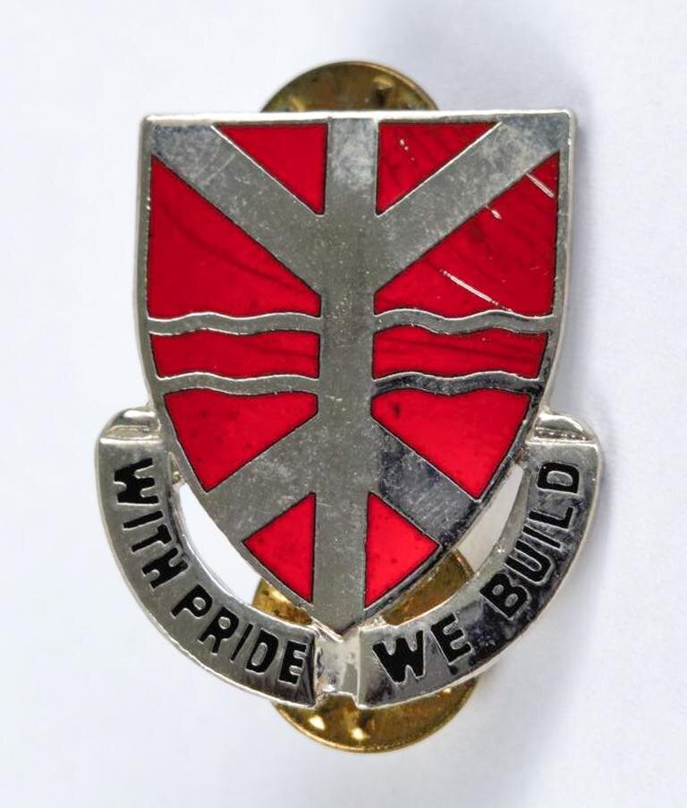 U.S. Army Unit Crest "527th Engineer Battalion", 12,00